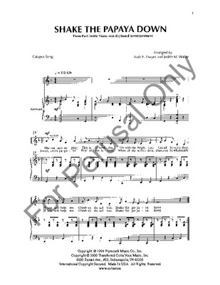 "Shake The Papaya Down | 21-20222" by Ruth Dwyer and Judith Waller